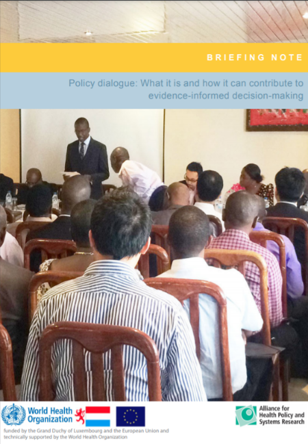 Policy dialogue: What it is and how it can contribute to evidence ...